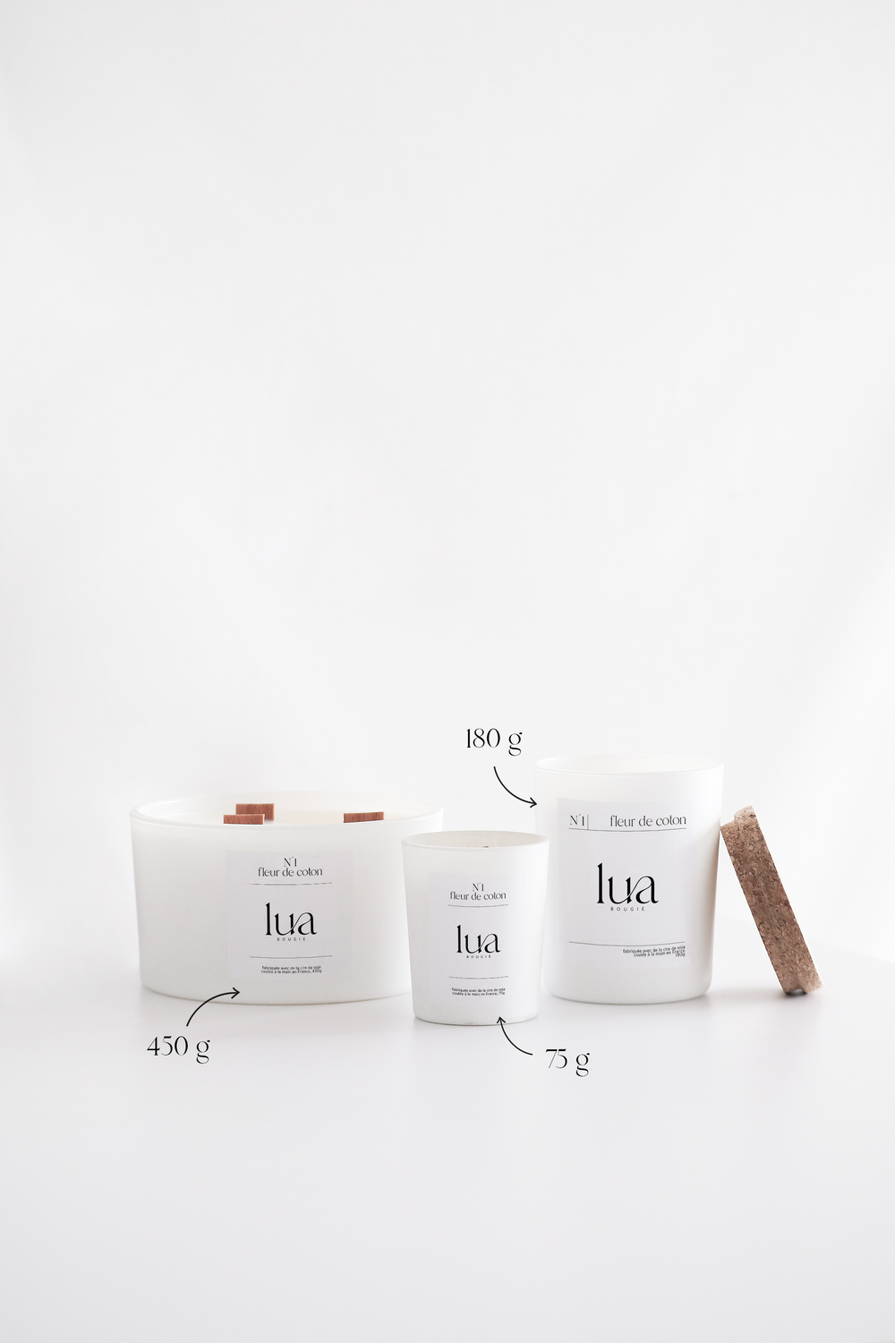 LUA - Bougies parfumées, végétales, personnalisables et rechargeables – LUA Bougie